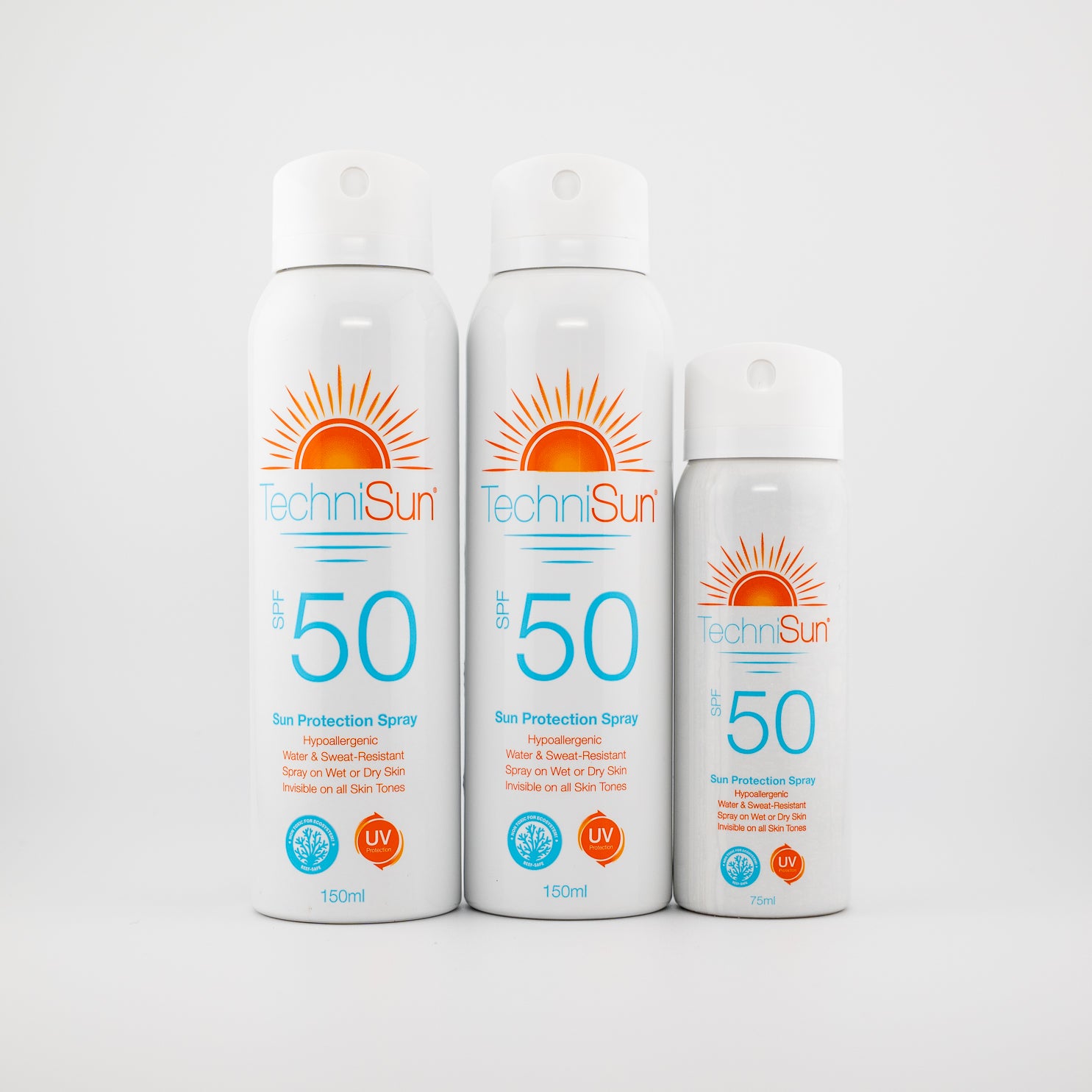 TechniSun SPF 50 Sun Protection Spray 150ml x 2 (free 75ml)