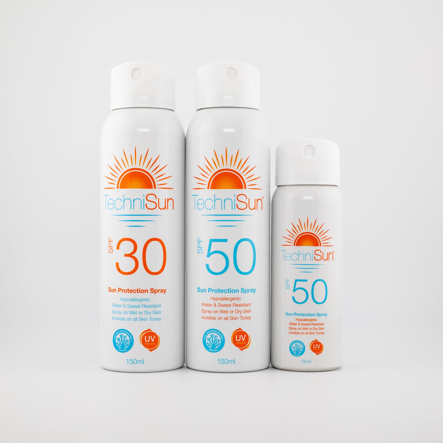 TechniSun SPF 50/30 Sun Protection Spray 150ml x 2 (free 75ml)