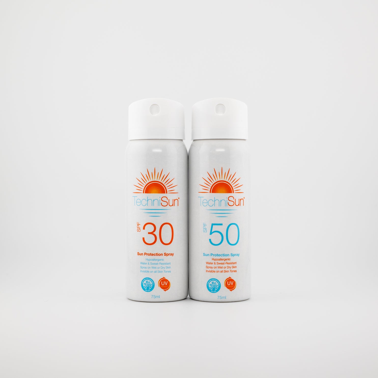 Travel-size SPF 30/50 Sun Spray Twin-pack | TechniSun Sensitive Skin F